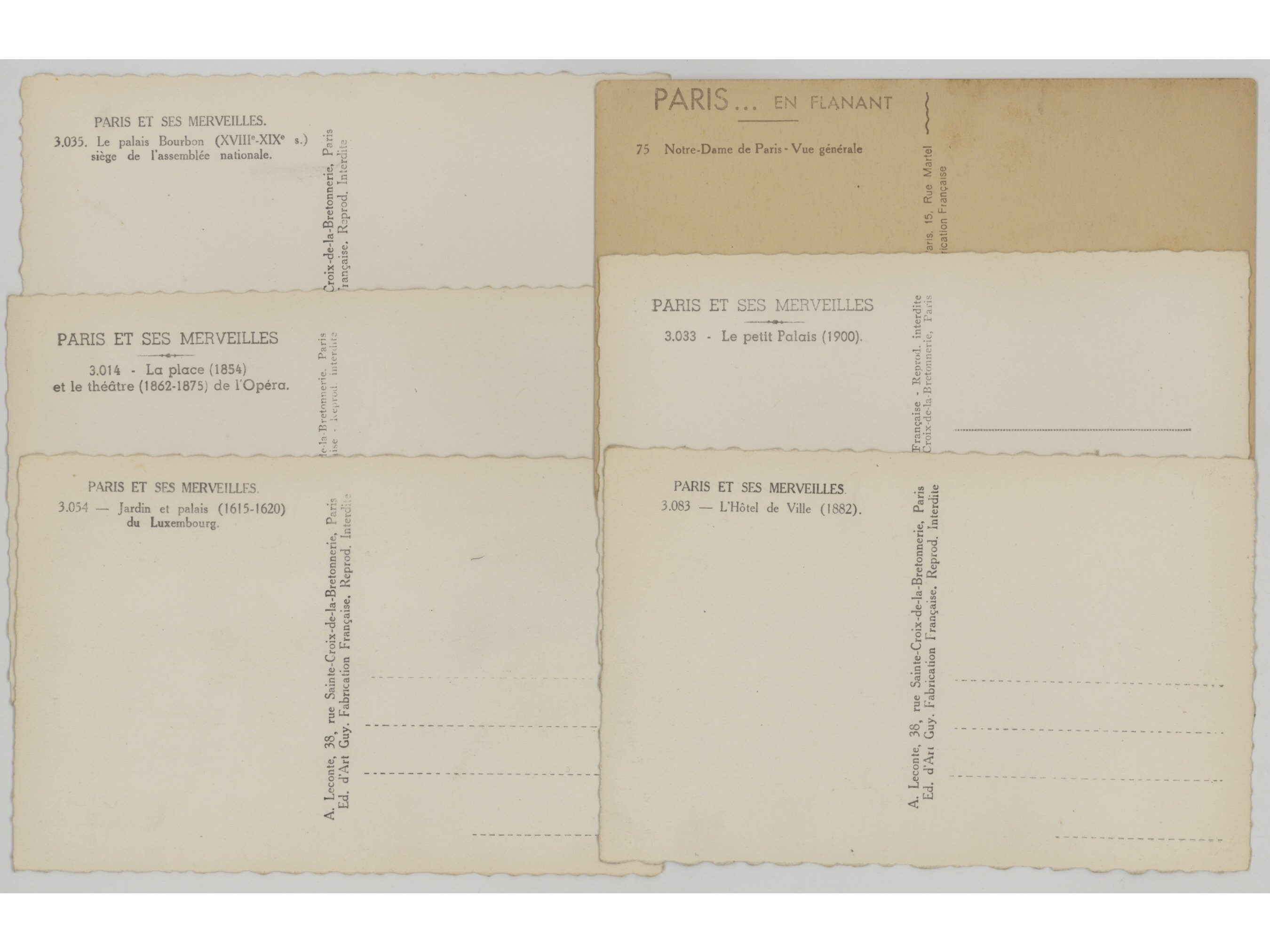 6 Paris Blank Vintage Postcards - Black and White - Mid-century - Etsy