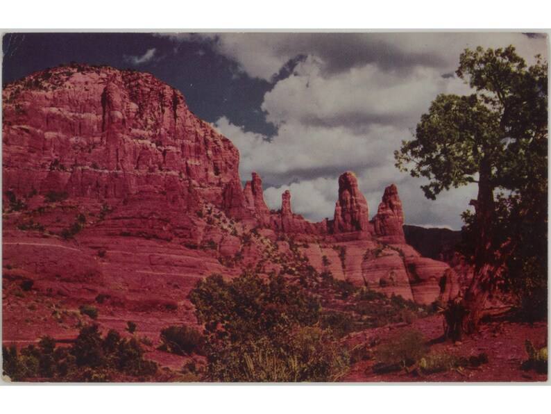 4 Arizona Vintage Blank Postcards - 1950s - Grand Canyon - Painted ...