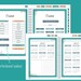 Minimalist Teal Floral All-in-one Teacher Digital Planner - Etsy