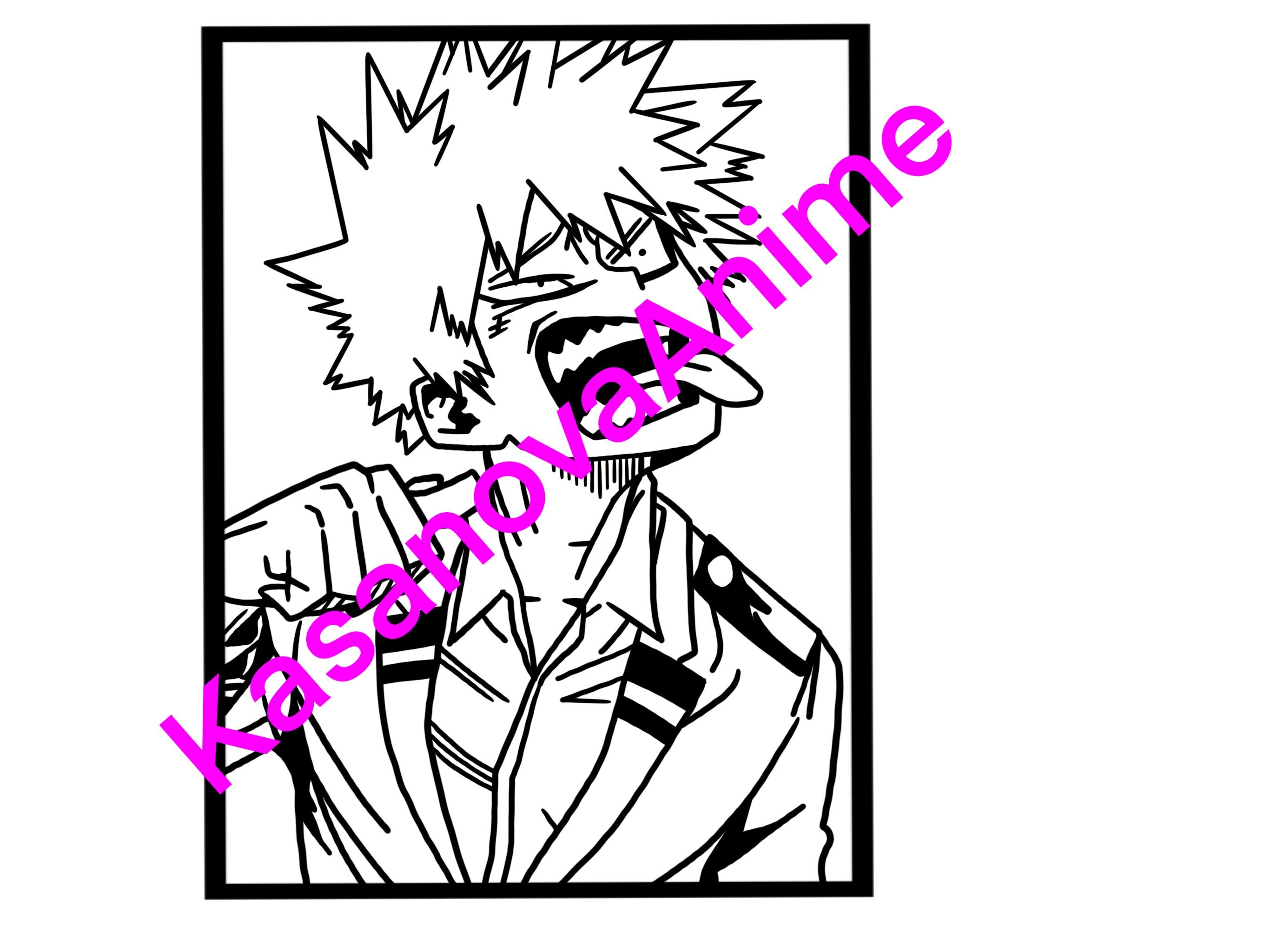Bakugo Decal - Etsy