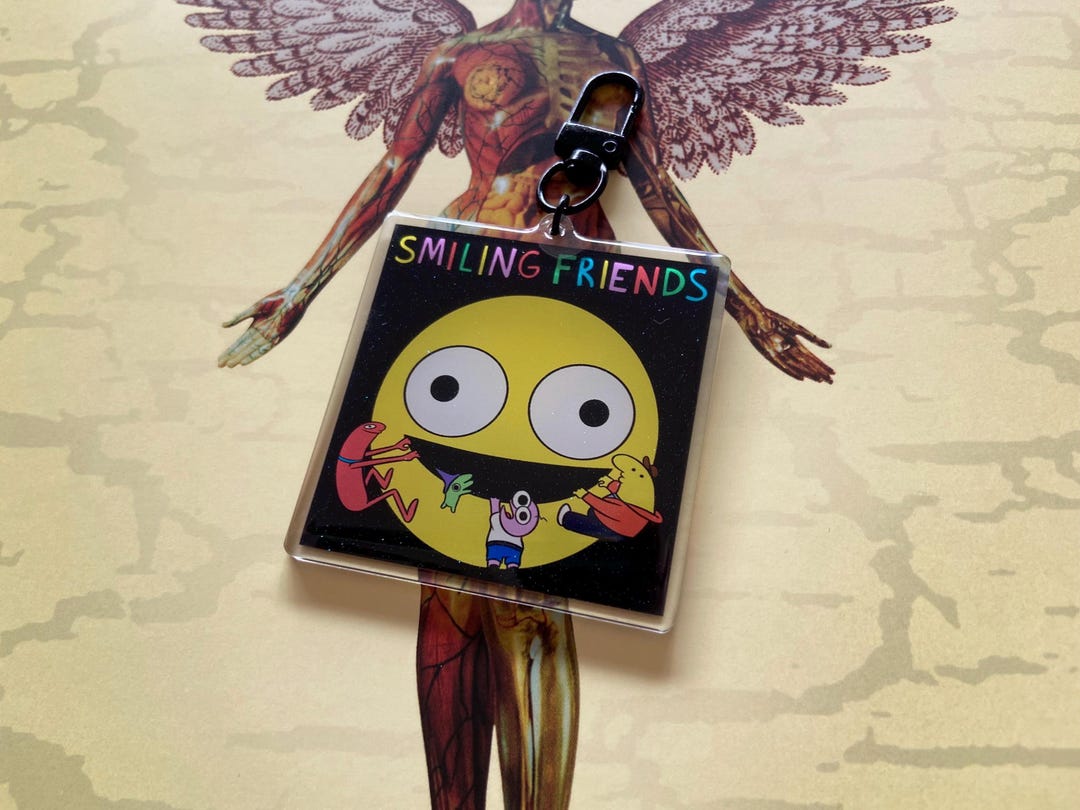 Smiling Friends Logo Keychain - Etsy