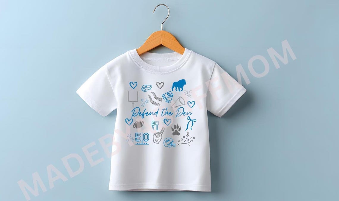 Detroit Lions Doodle Shirt Design, NFL PNG - Etsy