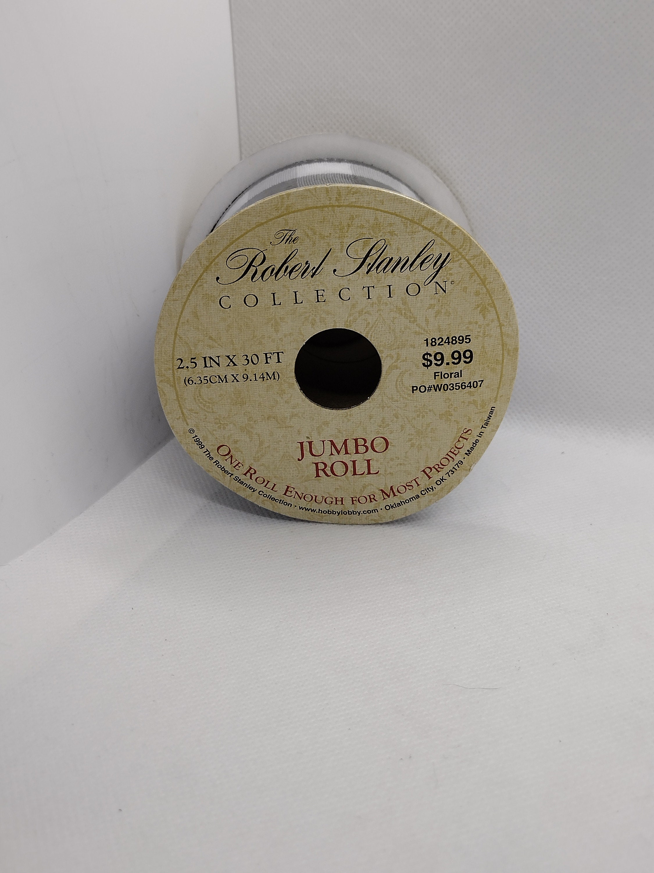 The Robert Stanley Collection 2.5 IN X 30 Ft Jumbo Roll Black/white ...