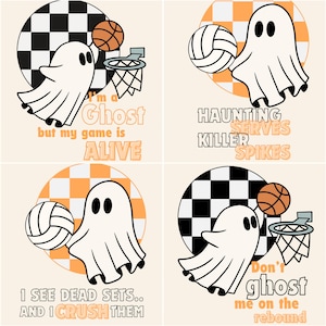 11 Instant Download PNG Ghost Designs: Halloween-themed Basketball ...
