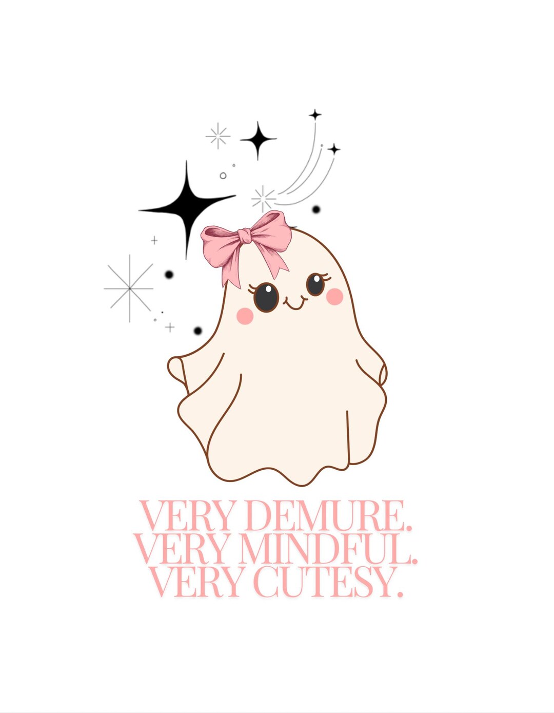 Very Demure Ghost PNG Download - Etsy