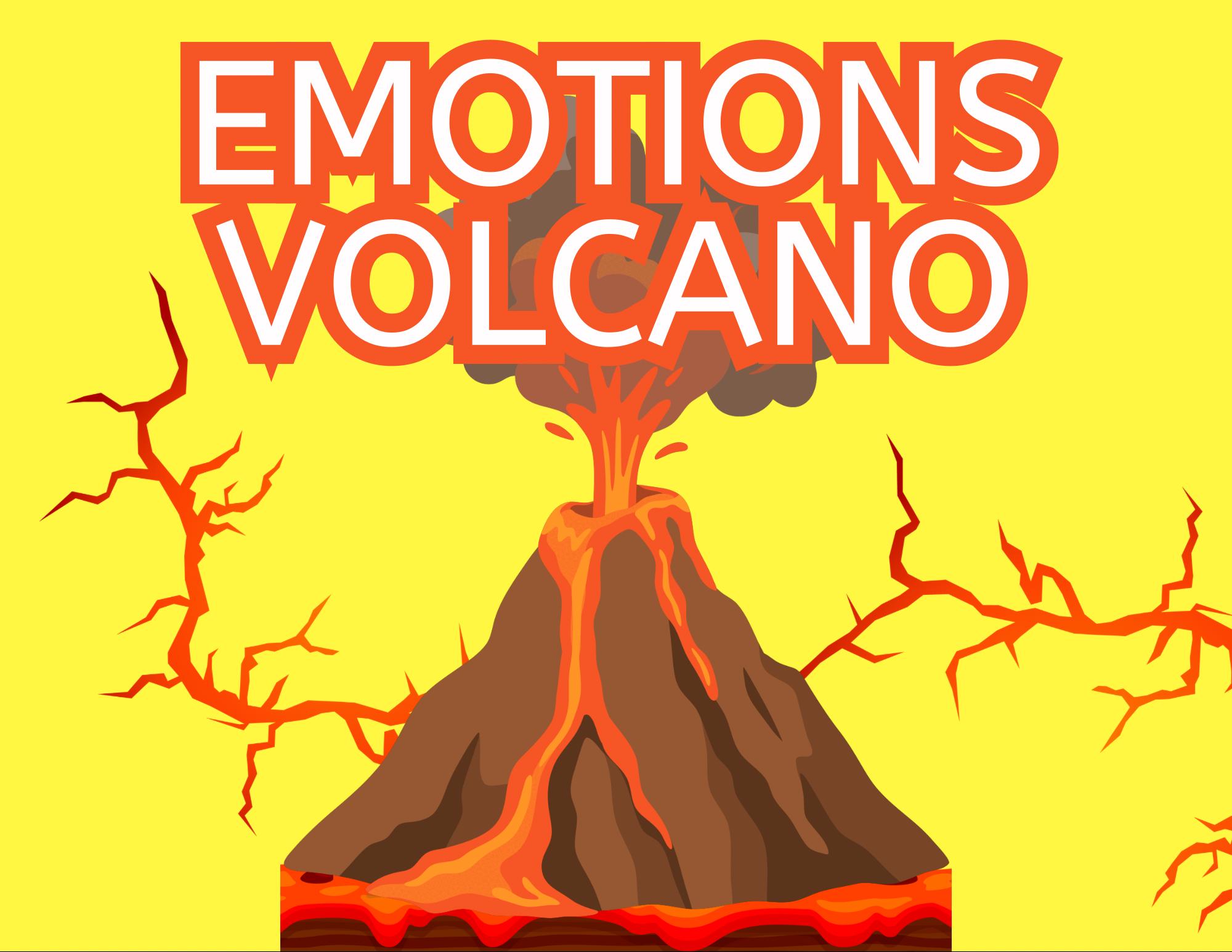 Printable Volcano Emotions Worksheet - Emotional Well-being & Self ...