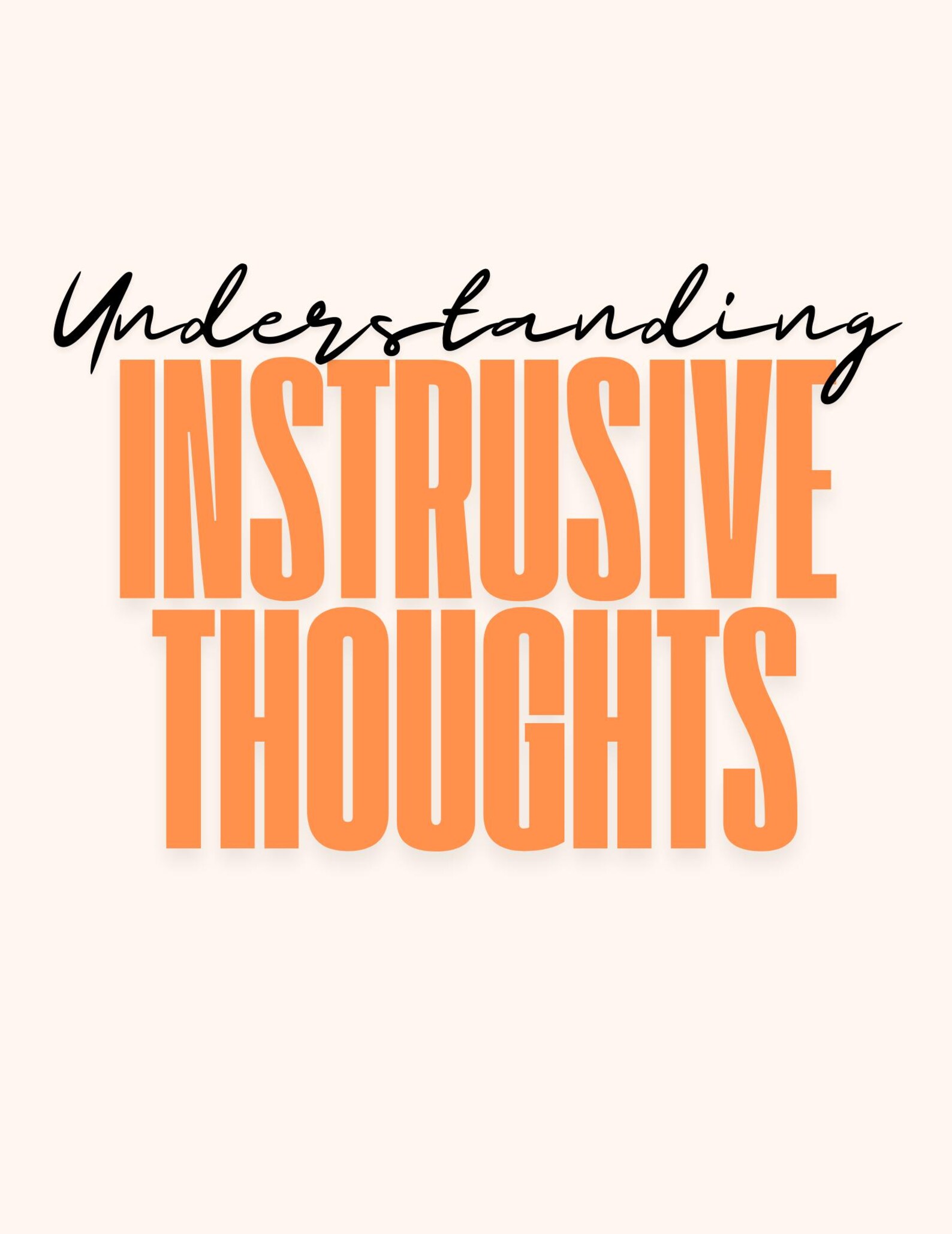 15-page Printable PDF: Understanding Intrusive Thoughts, Common ...