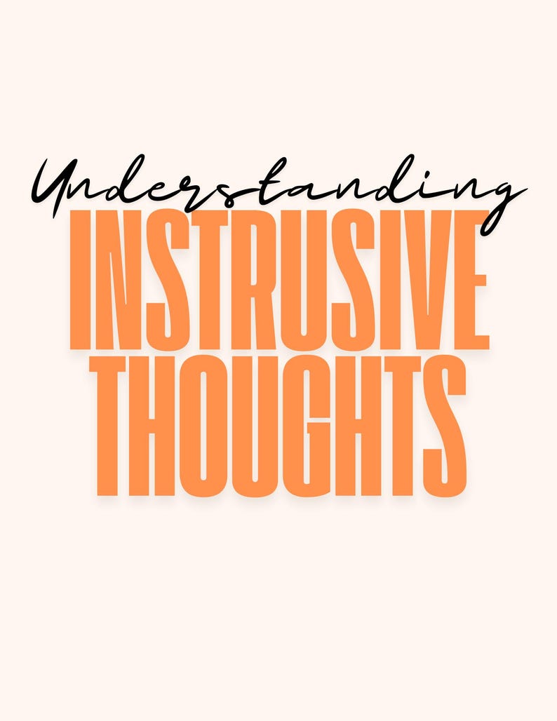 15-page Printable PDF: Understanding Intrusive Thoughts, Common ...
