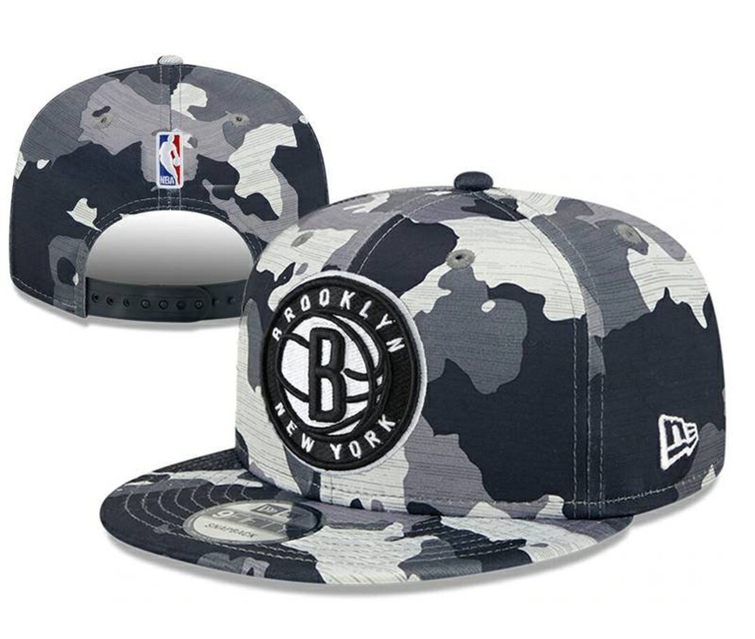 New Brooklyn Nets Snapback Cap Adult Adjustable Hat Camo Camouflage - Etsy