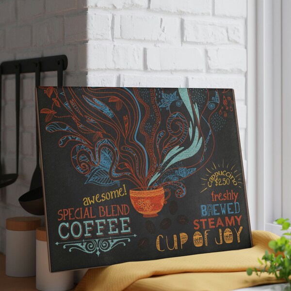 Coffee Bean Cutting Board - Etsy