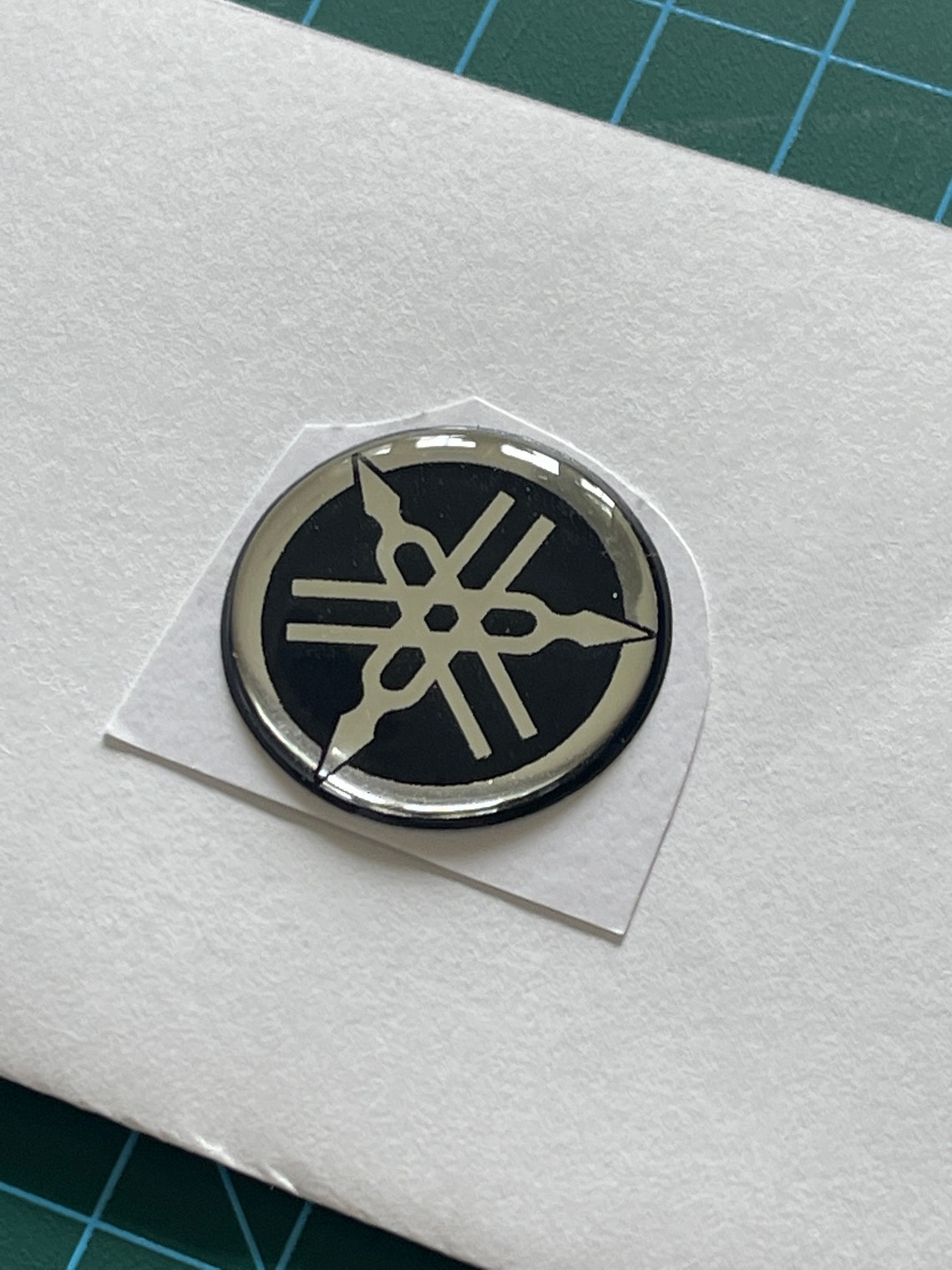 Yamaha Sticker 3D Tuning Fork Logo Emblem Decal for Fuel Tank, Fairings ...