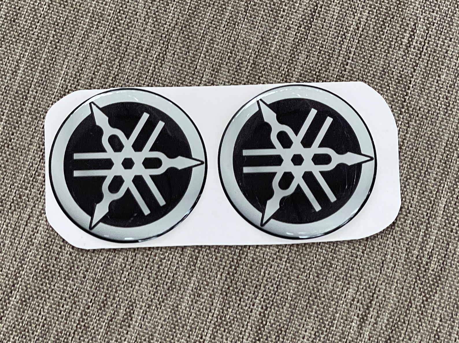 Yamaha Sticker 3D Tuning Fork Logo Emblem Decal for Fuel Tank, Fairings ...