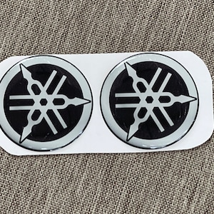 Yamaha Sticker 3D Tuning Fork Logo Emblem Decal for Fuel Tank, Fairings ...