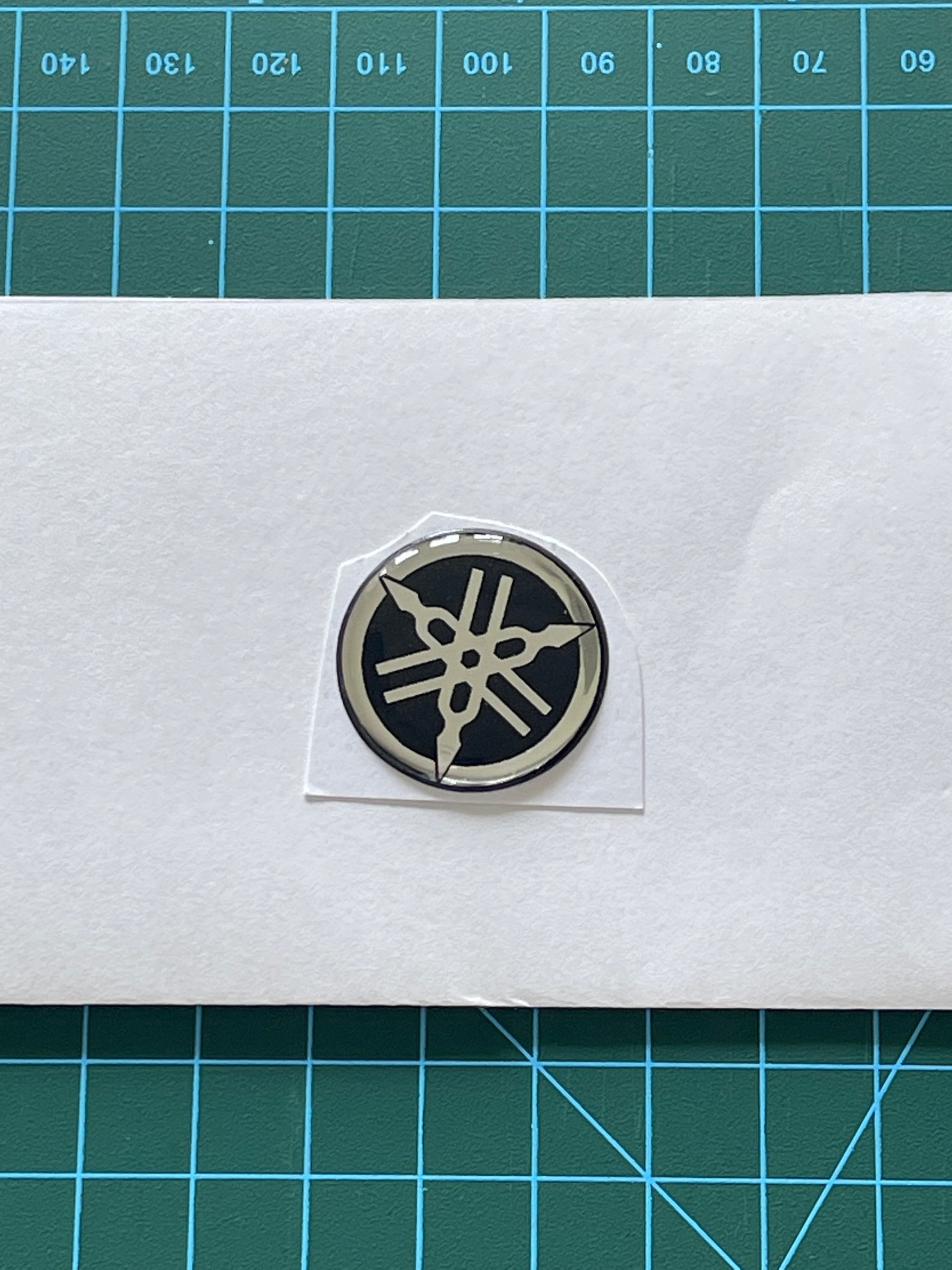 Yamaha Sticker 3D Tuning Fork Logo Emblem Decal for Fuel Tank, Fairings ...