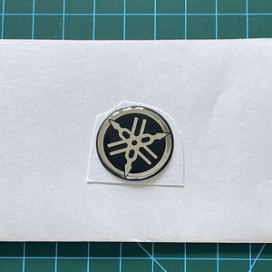 Yamaha Sticker 3D Tuning Fork Logo Emblem Decal for Fuel Tank, Fairings ...