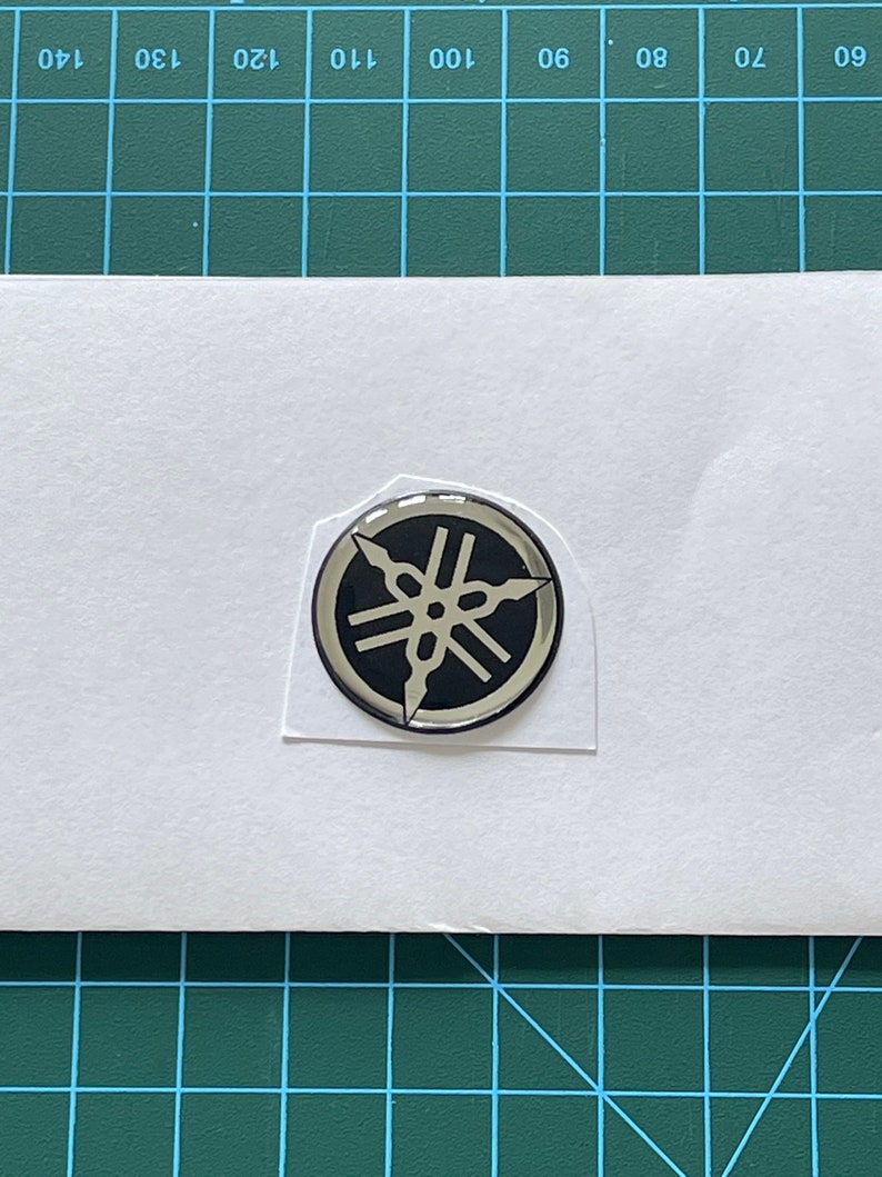 Yamaha Sticker 3D Tuning Fork Logo Emblem Decal for Fuel Tank, Fairings ...