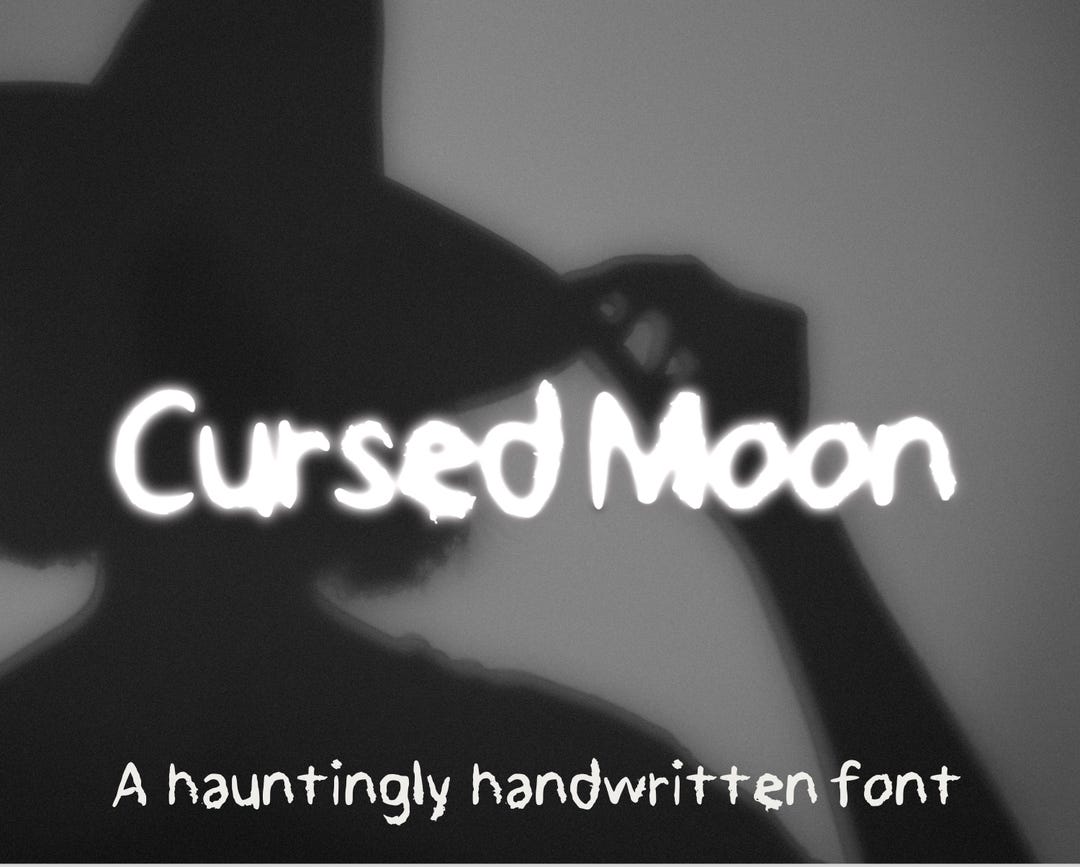 Hauntingly Handwritten Halloween Font, Creepy Font, Fonts for Halloween ...