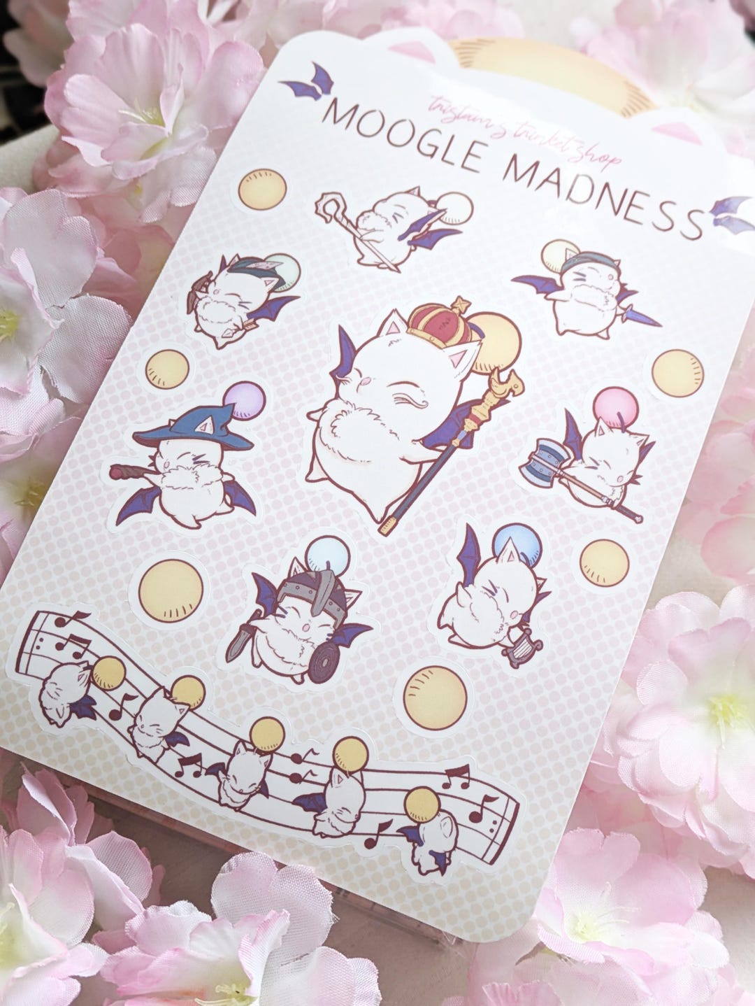 FFXIV Moogle Madness Sticker Sheet - Good King Moggle Mog XII - Etsy