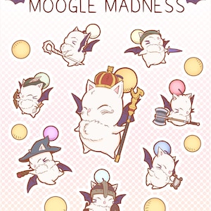FFXIV Moogle Madness Sticker Sheet - Good King Moggle Mog XII - Etsy