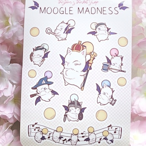 FFXIV Moogle Madness Sticker Sheet - Good King Moggle Mog XII - Etsy