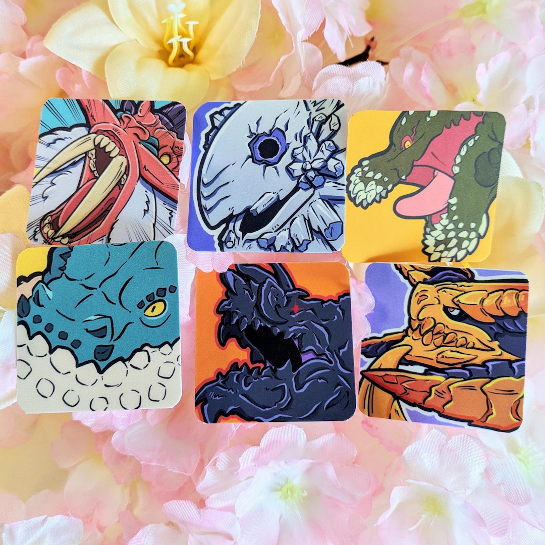 Sticker Pack of 6 - Monster Hunter Wilds - Mhwilds Emotes - Etsy
