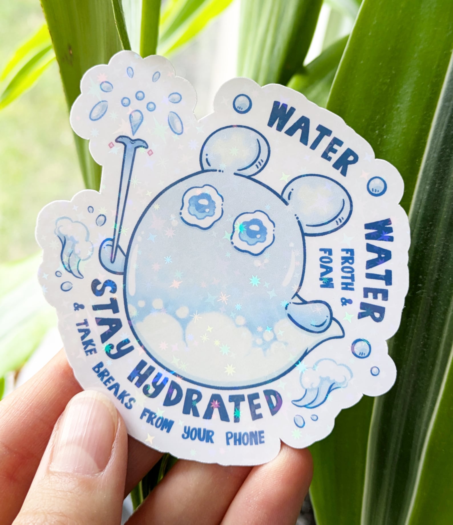 Nixie Drippy FFXIV Self-care Sticker - Stay Hydrated & Take Breaks ...