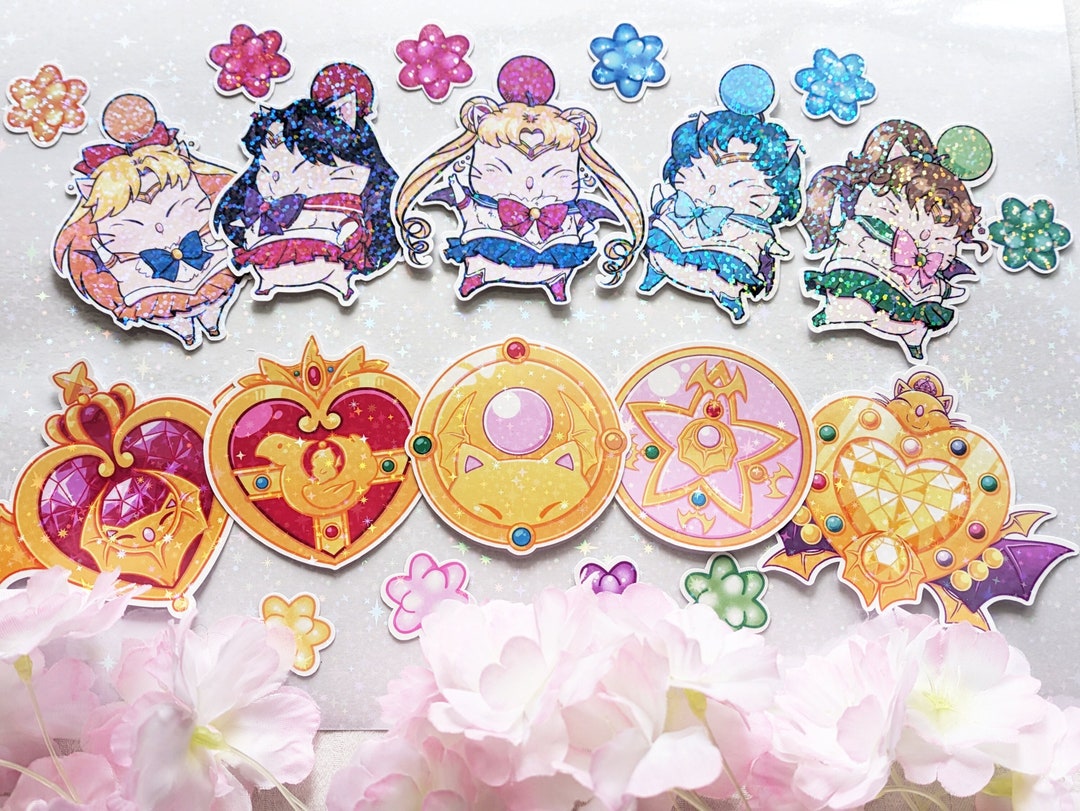 Sailor Moon Moogle Stickers Magical Girl FFXIV Crossover Sailor Senshi ...