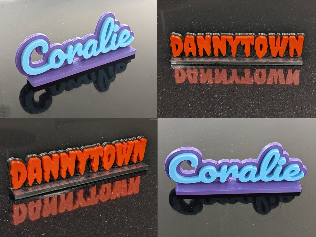 Personalized Multi-color 3D Printed Desk Nameplate - Etsy