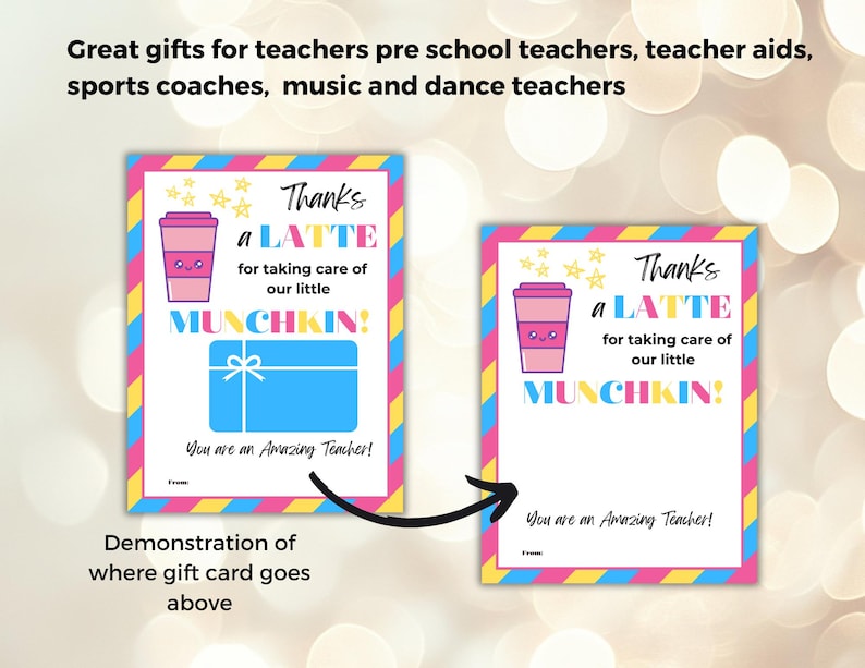 Teacher Appreciation Gift Card Holder Template | Printable Thanks a ...