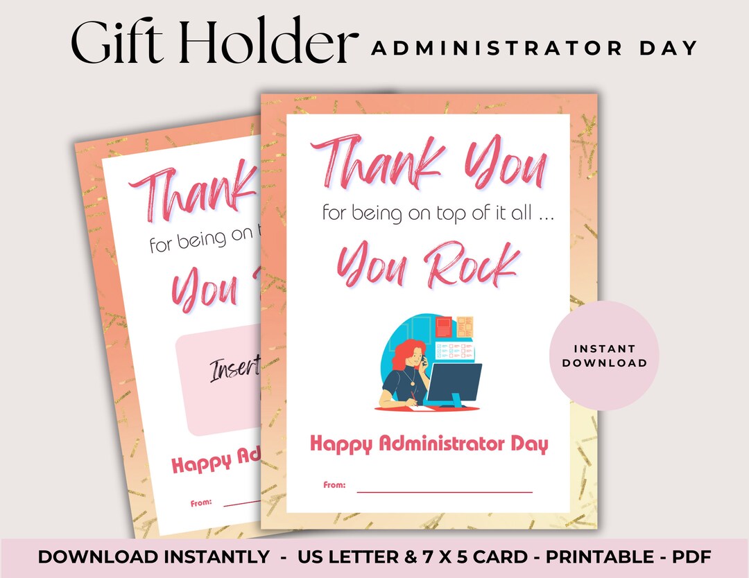 Administrative Professionals Day Gift Holder, Thank You Gift for ...