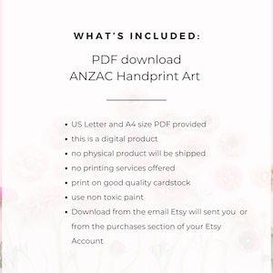ANZAC Day Handprint Craft for Preschool and Daycare, Lest We Forget ...