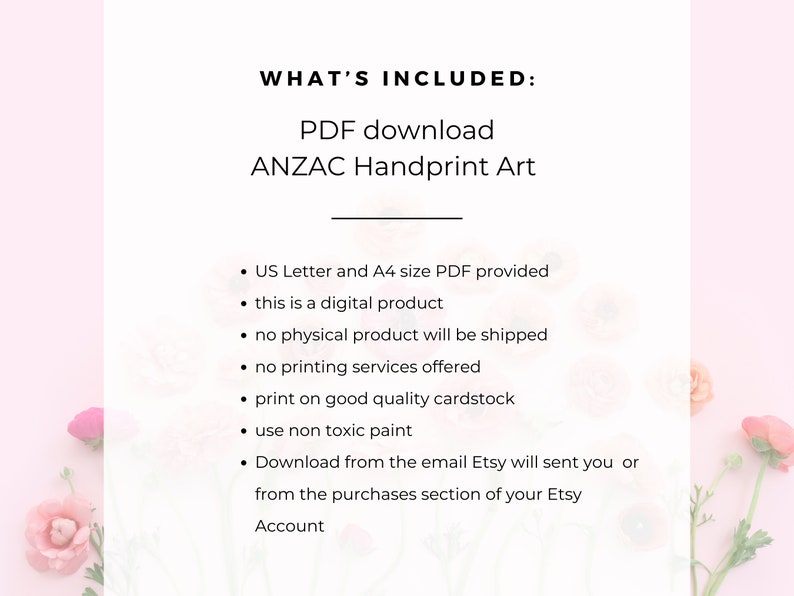 ANZAC Day Handprint Craft for Preschool and Daycare, Lest We Forget ...