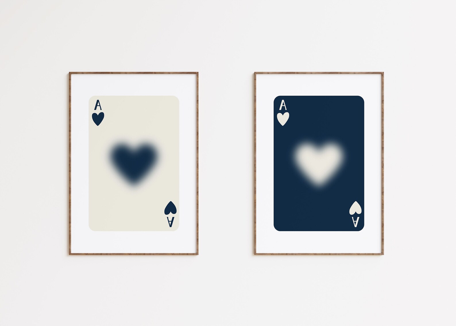 Trendy Retro Wall Art Ace of Hearts Ace of Hearts Print Trendy Poster ...