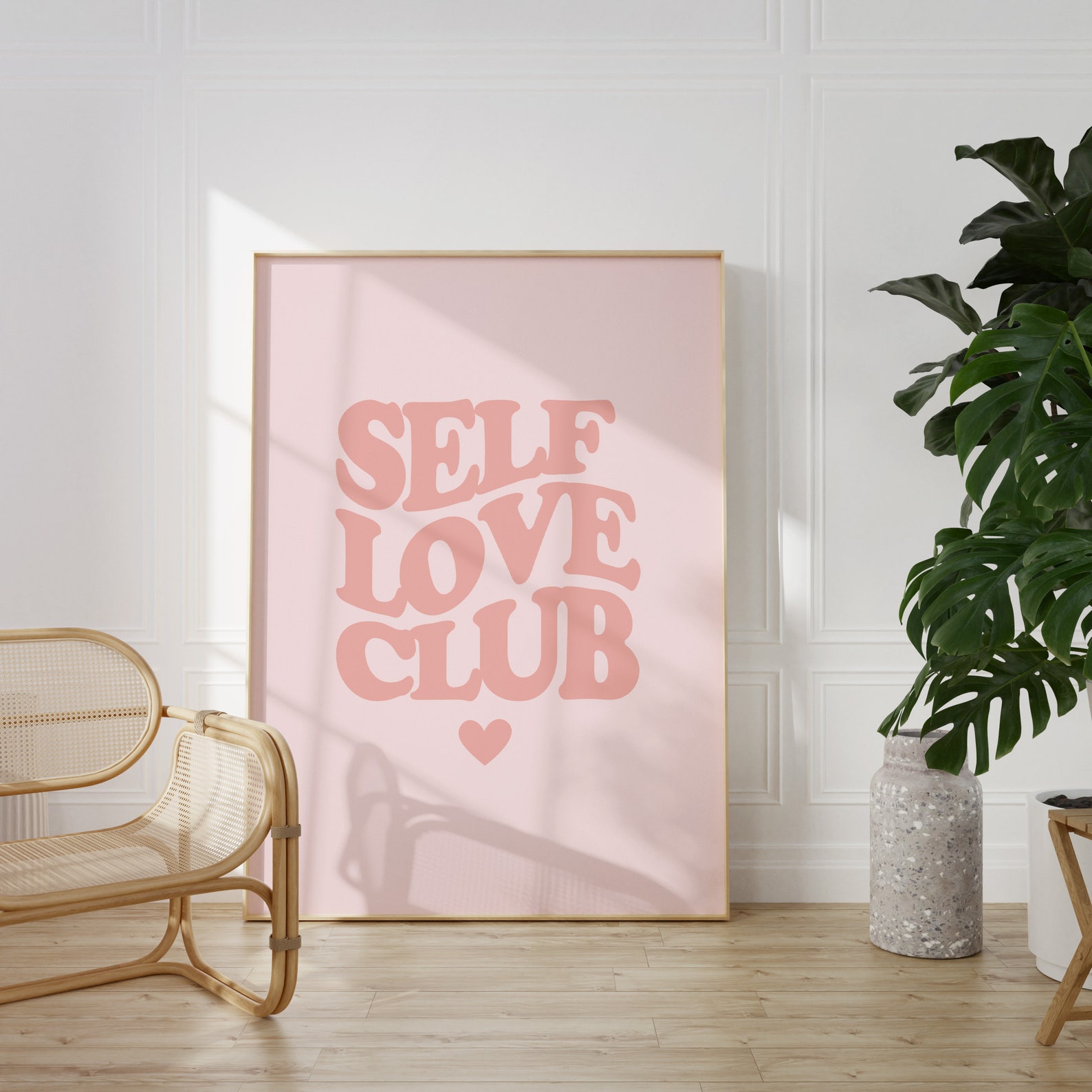 Self Love Club Print Self Love Wall Art Trendy Poster Self - Etsy