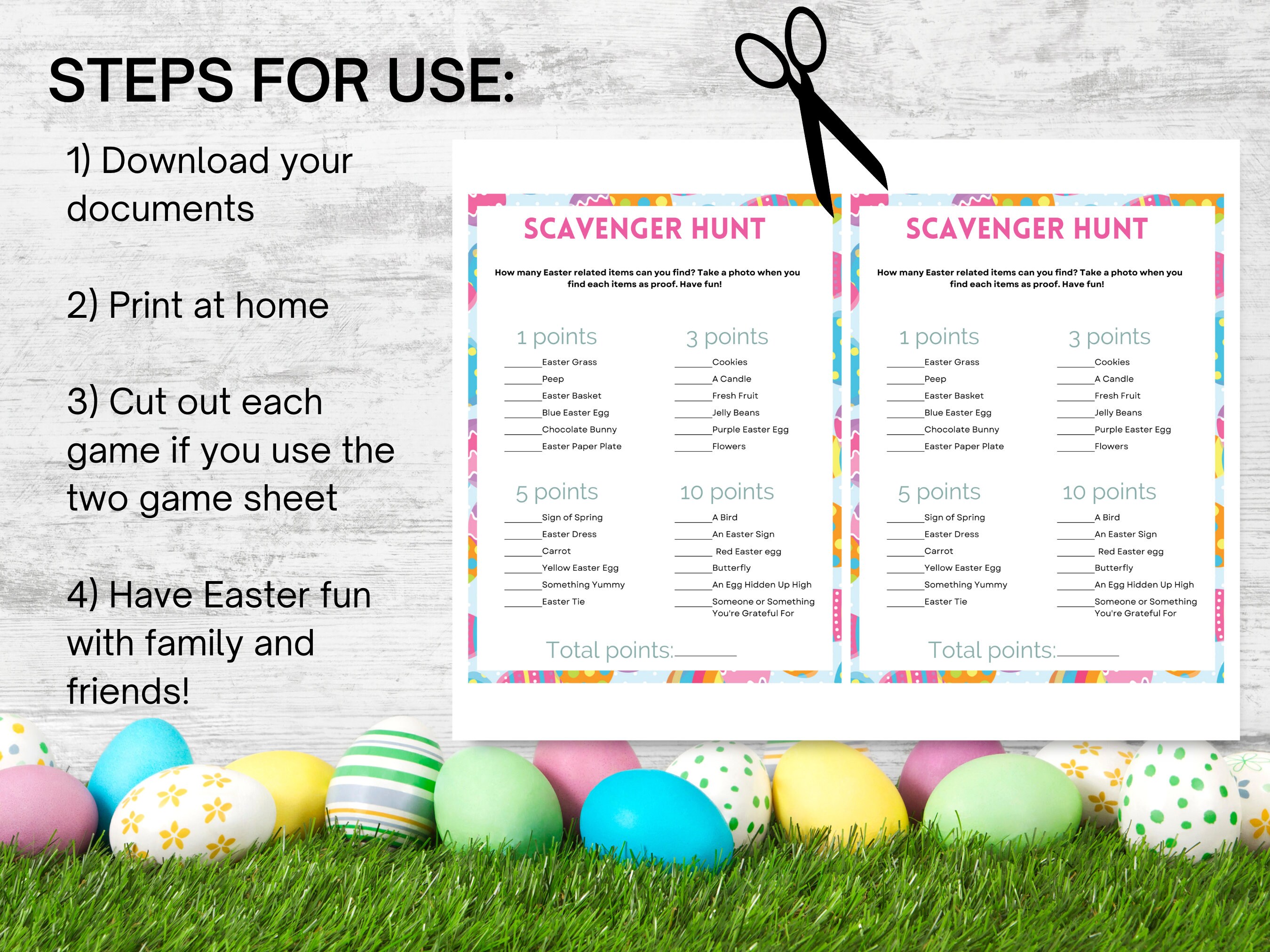 Easter Scavenger Hunt, Indoor and Outdoor Scavenger Hunt, Photo ...