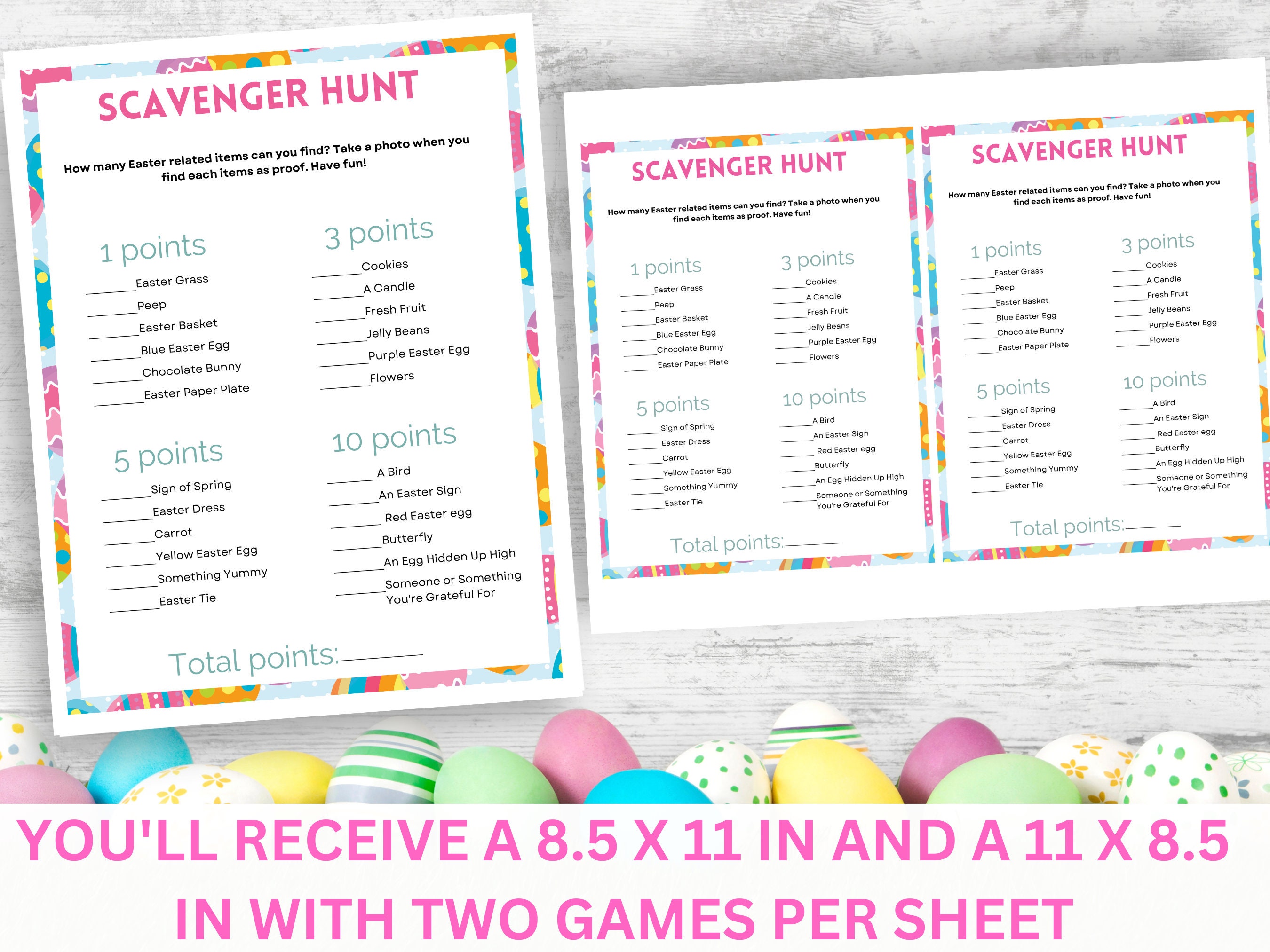 Easter Scavenger Hunt, Indoor and Outdoor Scavenger Hunt, Photo ...