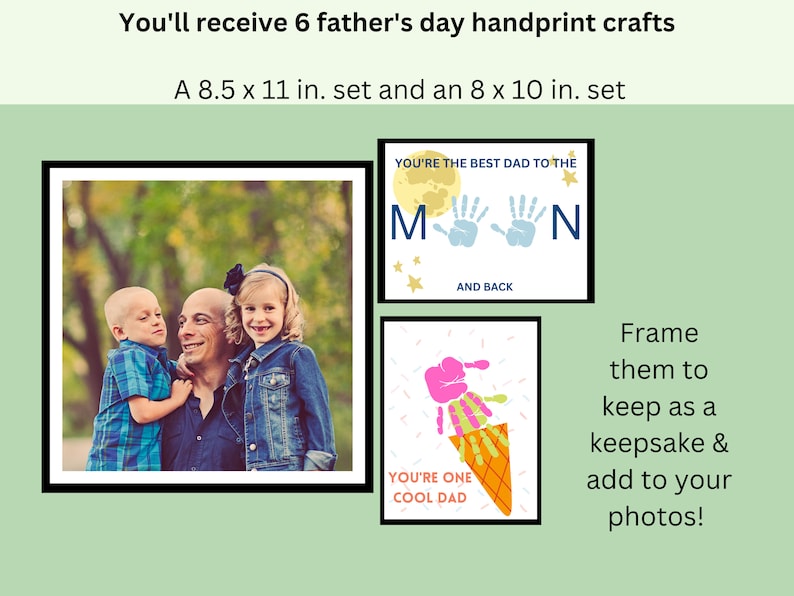 Fathers Day Handprint, Diy Gift for Dad, Fathers Day Gift From Kids ...