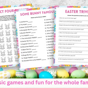 Printable Easter Games, Easter Trivia Game, Easter Scavenger Hunt ...