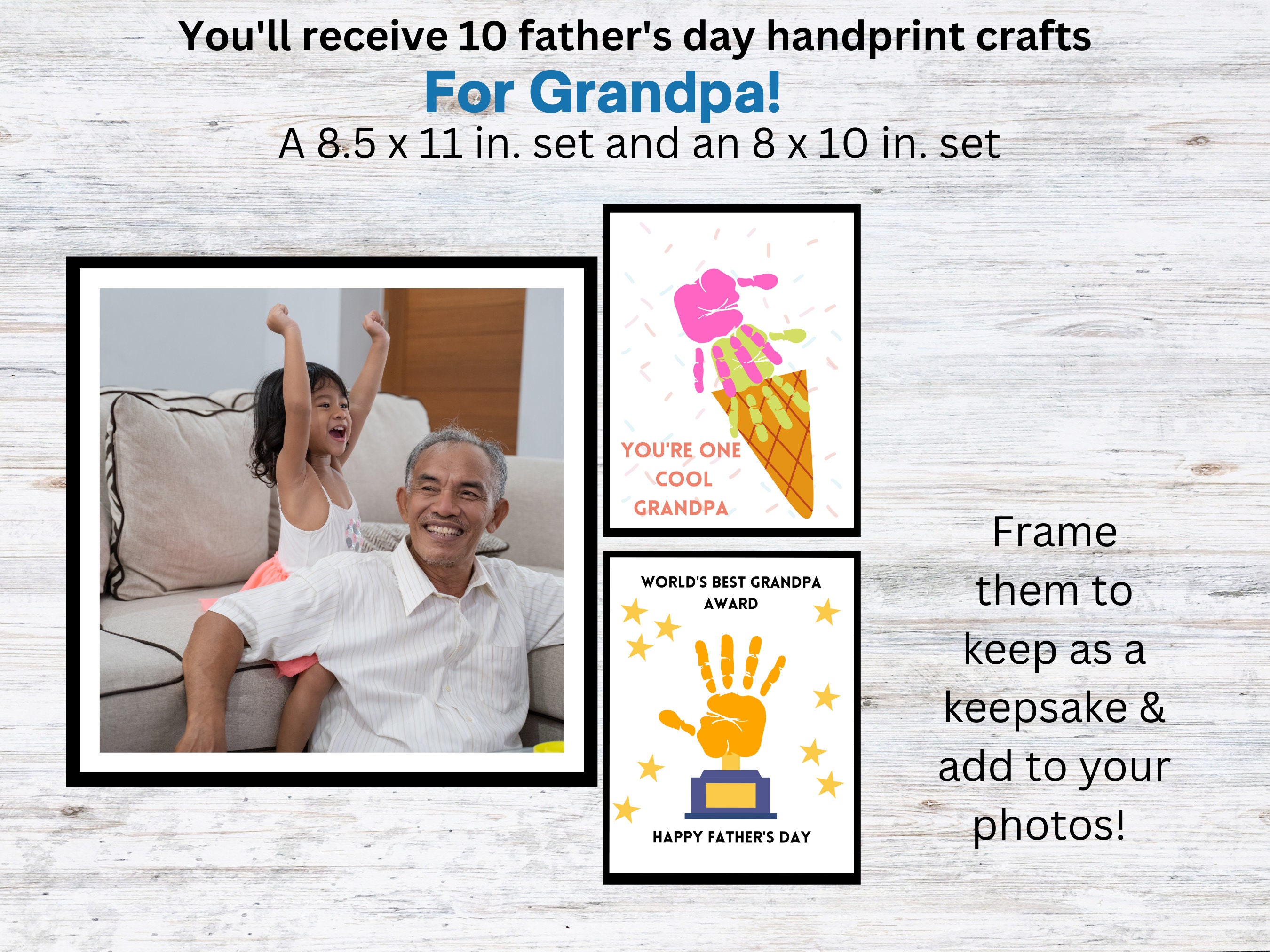 DIY Gift for Dad, Fathers Day Handprint, Fathers Day Gift From Kids ...