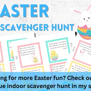 Printable Easter Games, Easter Trivia Game, Easter Scavenger Hunt ...