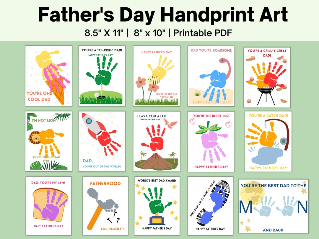 DIY Gift for Dad, Fathers Day Handprint, Fathers Day Gift From Kids ...