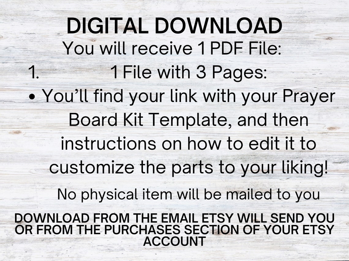Prayer Board, Editable Prayer Board Kit, Prayer Board Printable, Prayer List, Answered Prayers ...