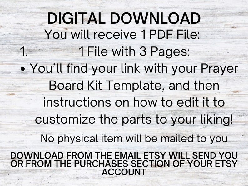 Prayer Board, Editable Prayer Board Kit, Prayer Board Printable, Prayer ...