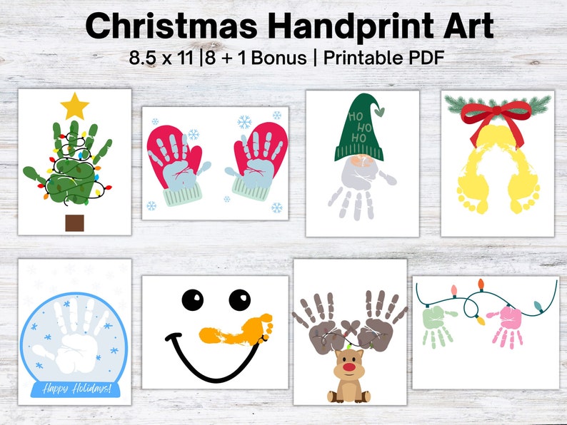 Christmas Handprint Art, Christmas Handprint Craft, Handprint Art ...