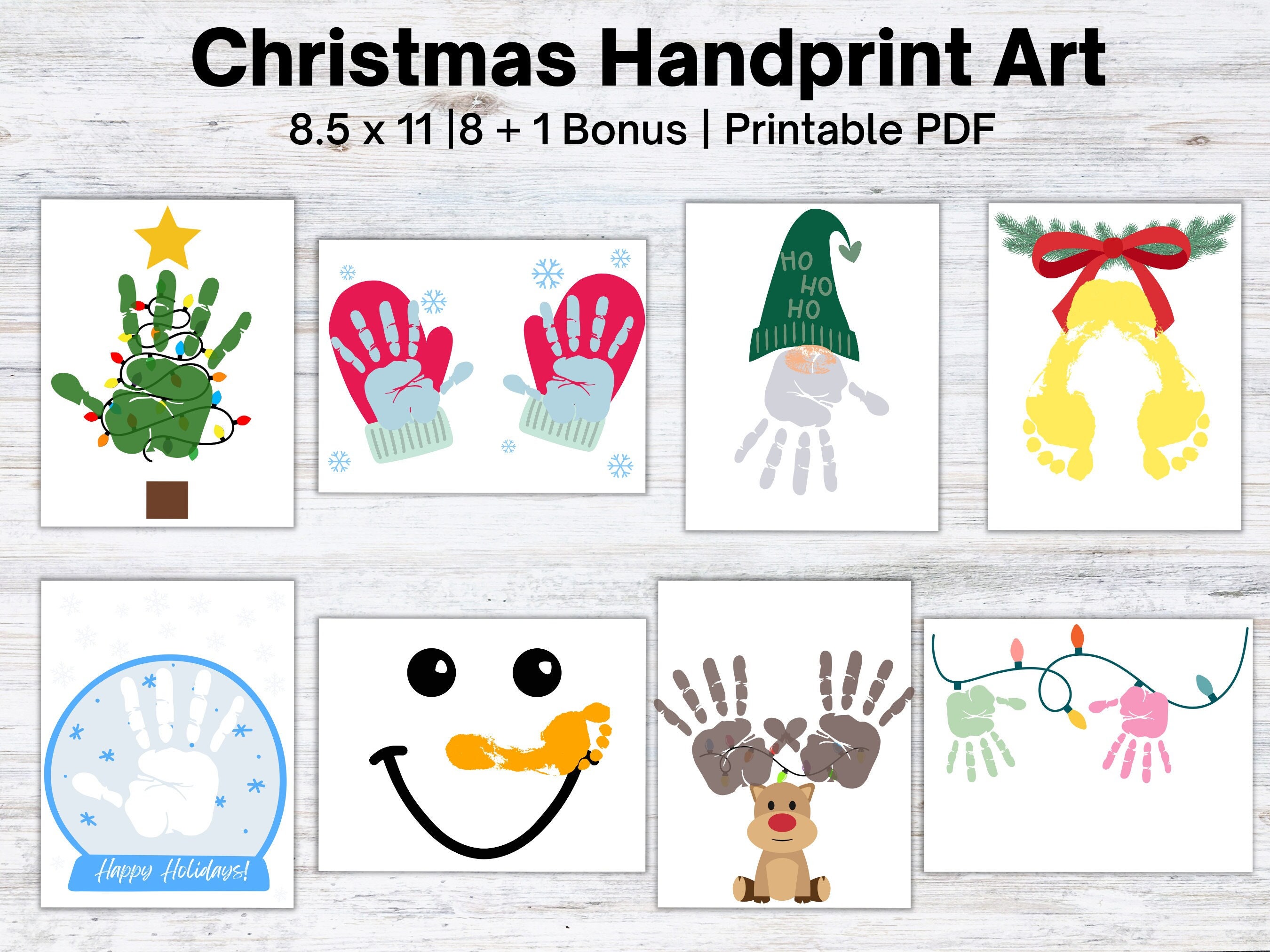 Christmas Handprint Art, Christmas Handprint Craft, Handprint Art ...