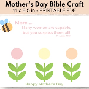 Mothers Day Bible Craft | Bible Mothers Day Craft | Handprint Art ...