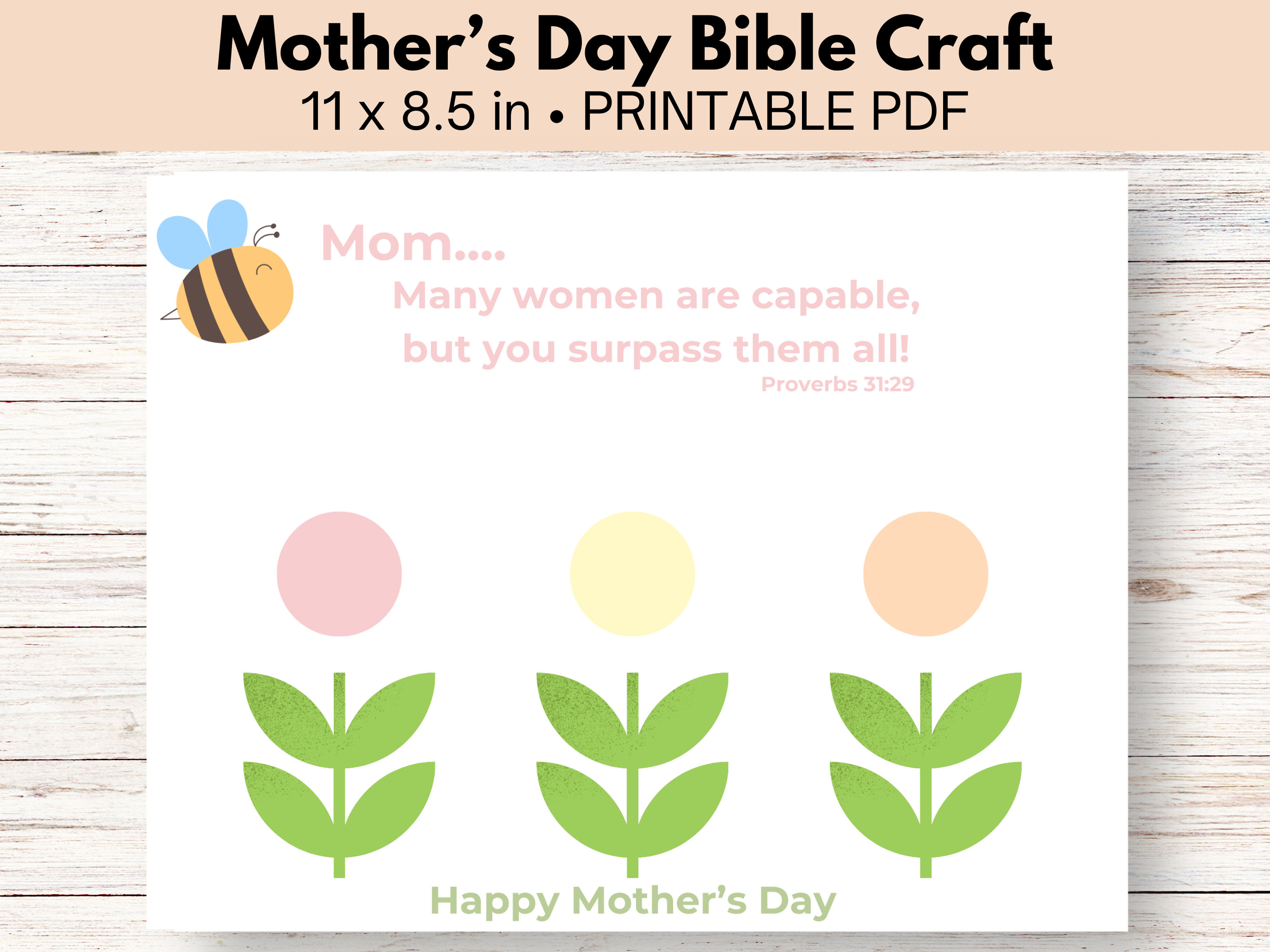 Mothers Day Bible Craft | Bible Mothers Day Craft | Handprint Art ...