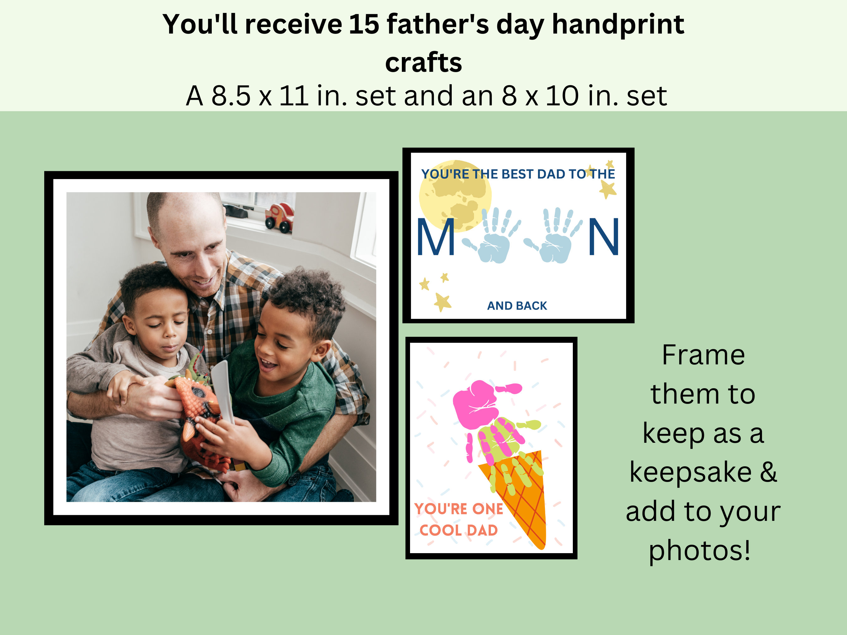 DIY Gift for Dad, Fathers Day Handprint, Fathers Day Gift From Kids ...