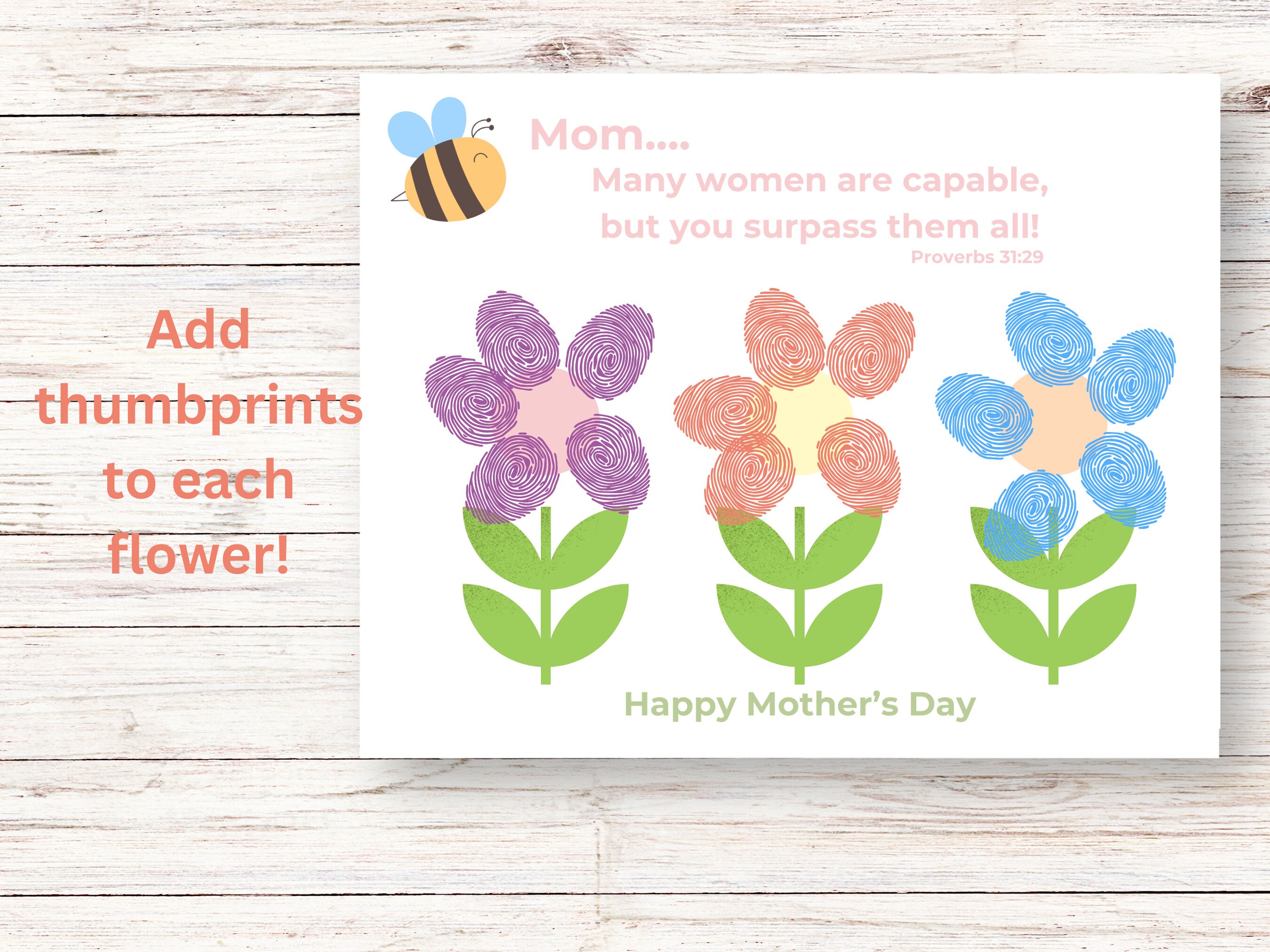 Mothers Day Bible Craft | Bible Mothers Day Craft | Handprint Art ...