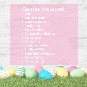 Printable Easter Games, Easter Trivia Game, Easter Scavenger Hunt ...